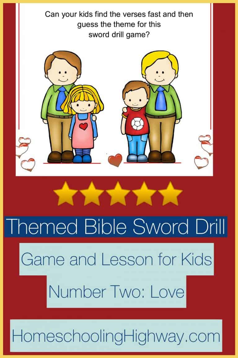Themed Bible Sword Drill Game and Lesson: Number Two. Love ...
