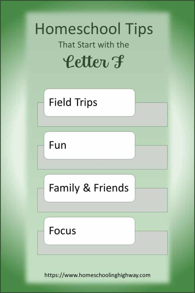 Homeschooling Tips From A to Z for 2023: the Letter F - Homeschooling ...