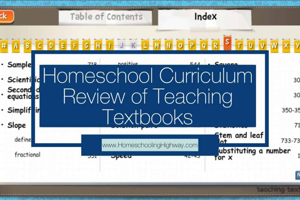 Curriculum Review: Teaching Textbooks Math 4.0 - Homeschooling Highway