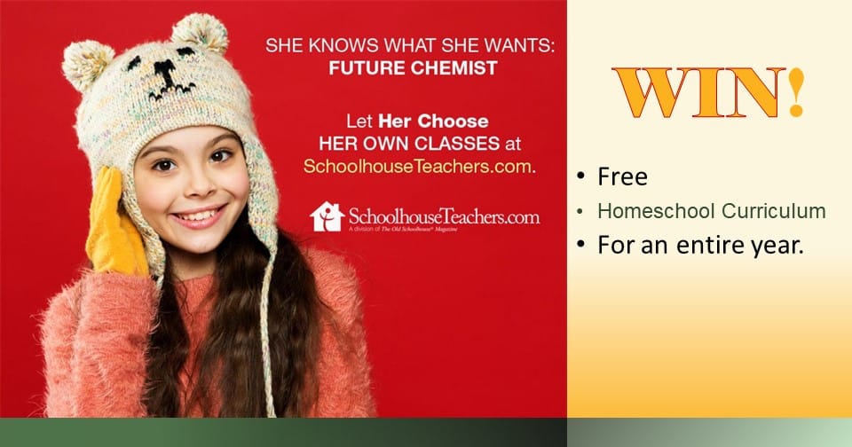 Win an Entire Year of Free Homeschooling Curriculum and Membership to SchoolhouseTeachers.com ...