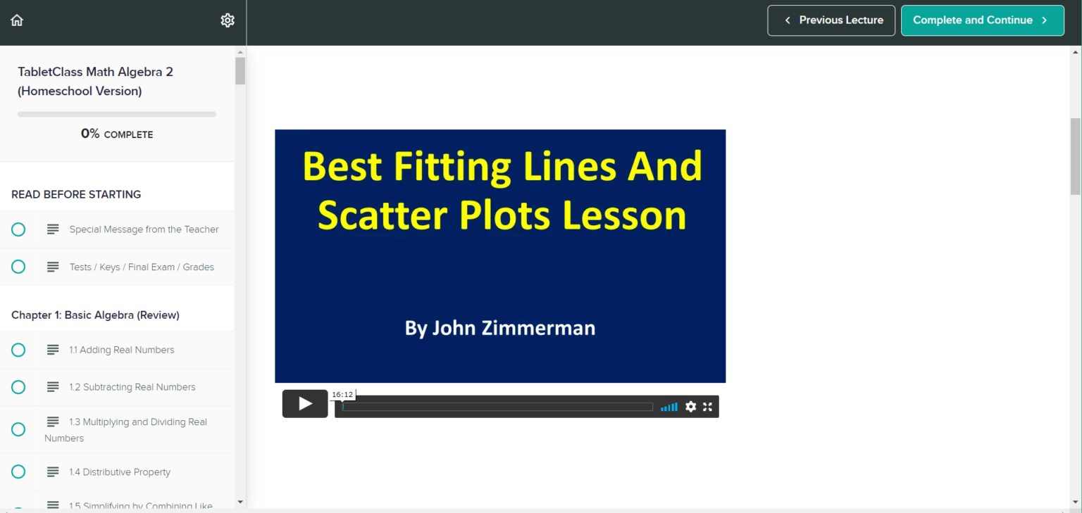 TabletClass Math: Algebra 2 Review for Homeschool - Homeschooling Highway